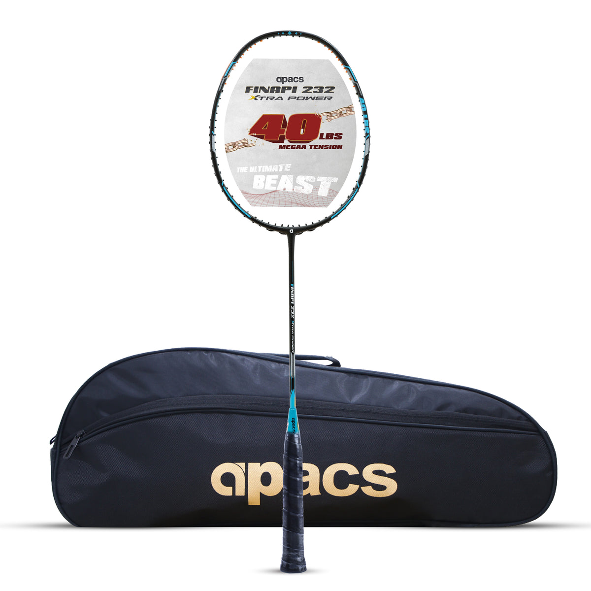 Apacs Finapi 232 Xtra Power Badminton Racket + Apacs Kitbag Combo ...