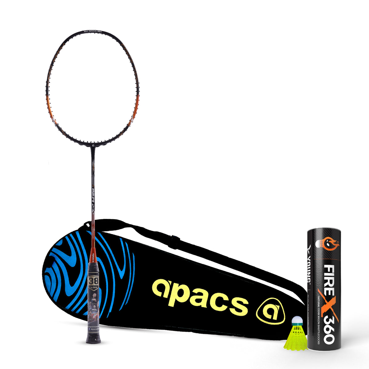 Apacs Finapi 232 + Fire X 360 Combo - buy badminton racket combos ...